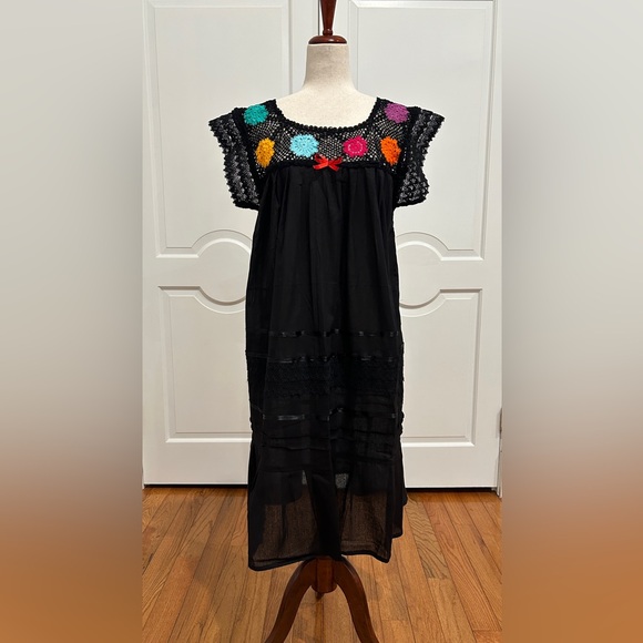 PC. # J-2342 | Dresses | Artisanal Mexican Womens Summer Dress Is Made ...